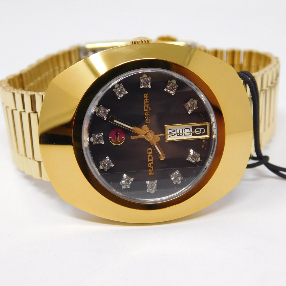Rado The Original Automatic Diastar Black Dial Gold S… - Gem